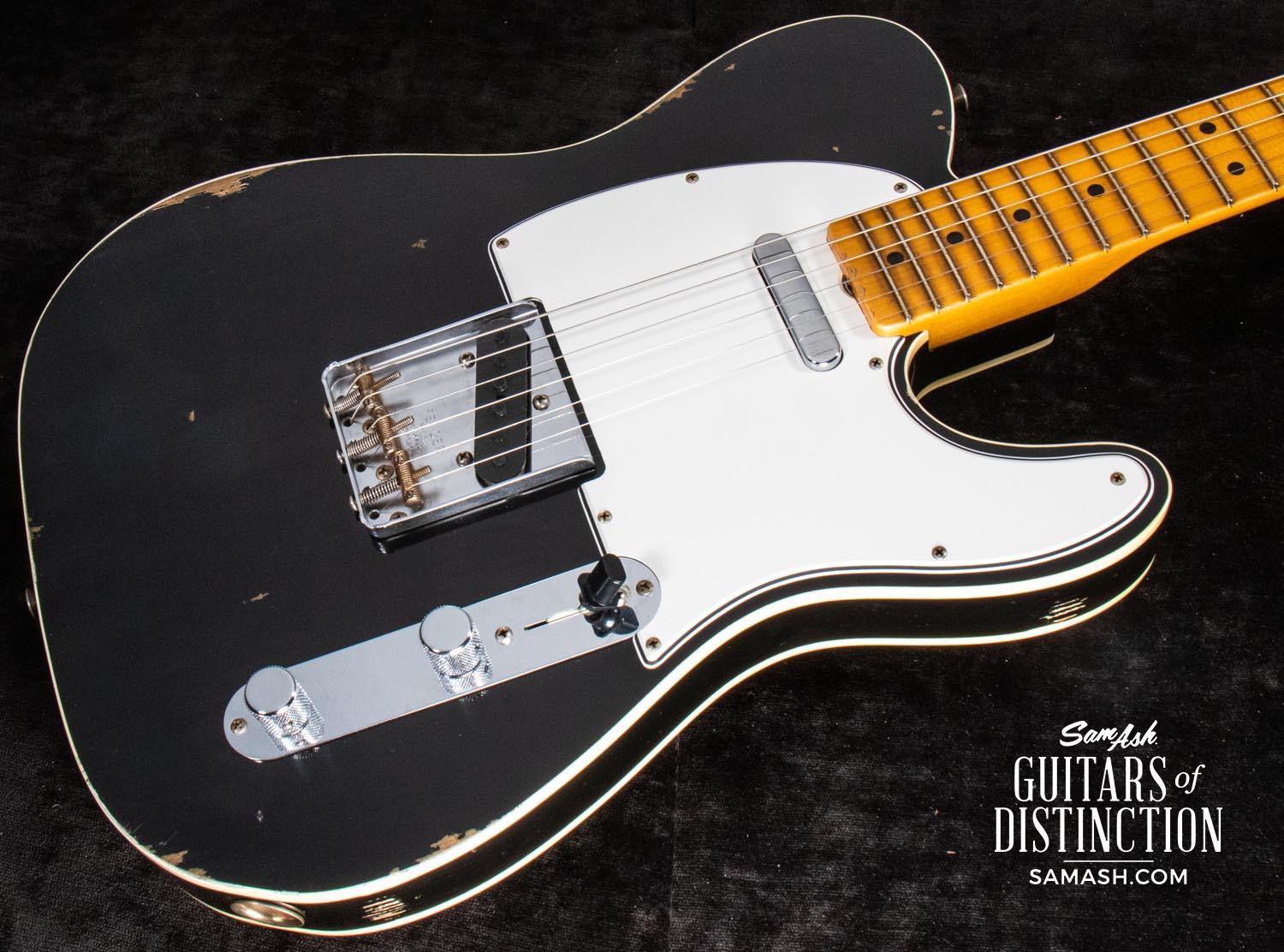 Fender 1965 Telecaster Custom Relic Electric Guitar Aged Black