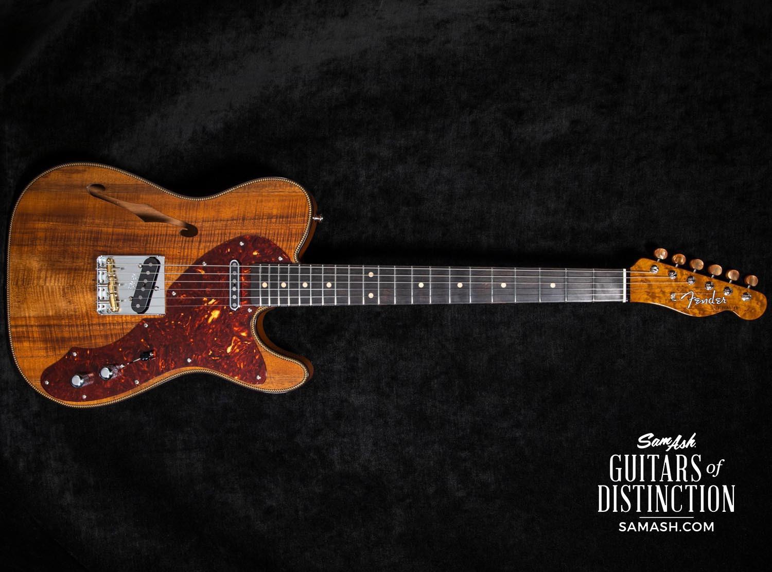 Fender Custom Shop Artisan Koa Thinline Telecaster Electric Guitar